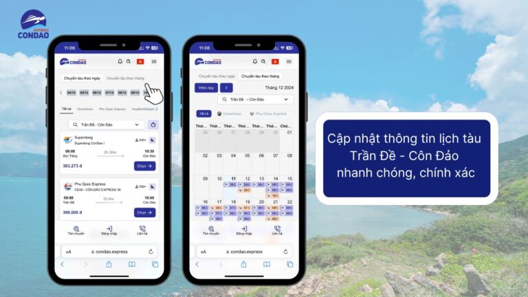 Lịch tàu Trần Đề Côn Đảo – Cập nhật dữ liệu mới nhất 2025